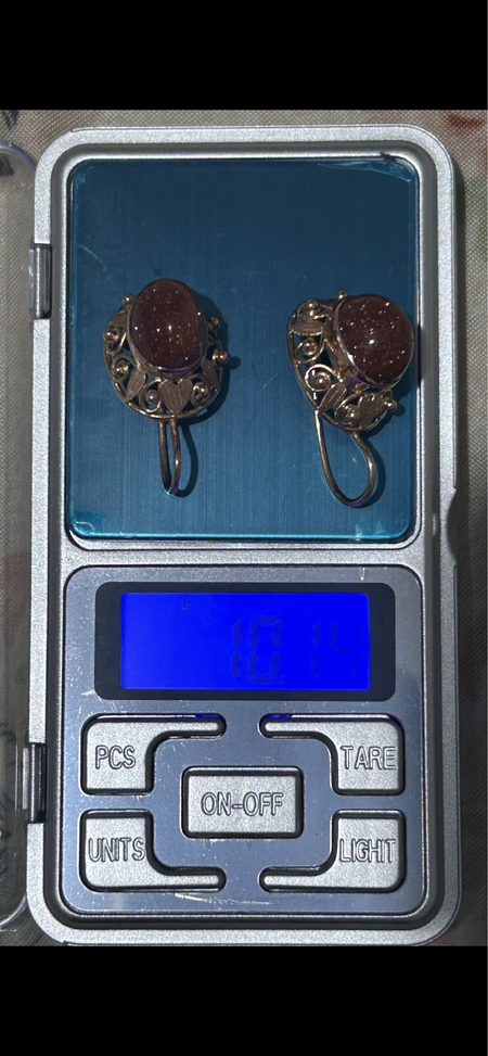 Сережки золотые 585 Советское золото