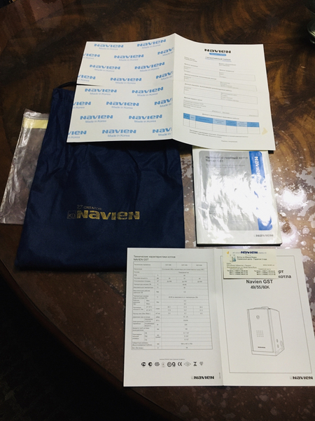 Напольный газовый котёл Navien GST-49K White MADE IN KOREA