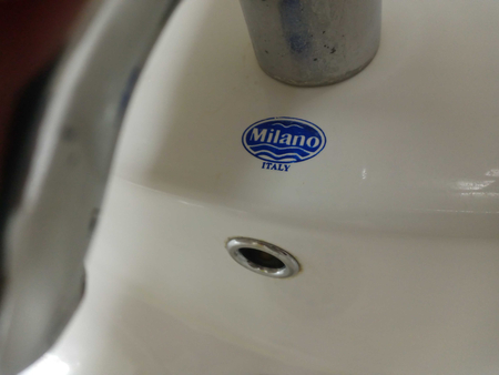 Итальянская шикарная раковина Milano с широкой ножкой в отл состоянии