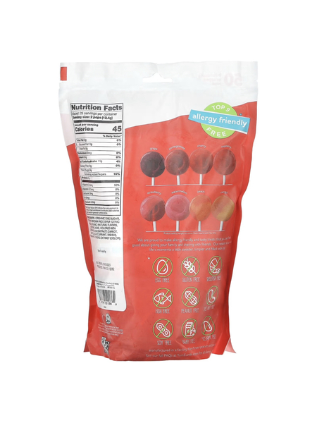 Американские органические леденцы YumEarth Organic Pops оригинал 40шт