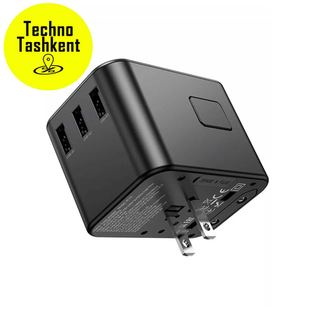 Универсальное зарядное устройство Hoco AC19, PD35W EU/US/UK/AU, QC3.0