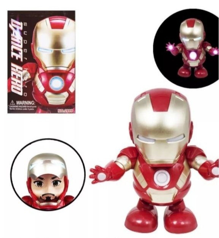 Танцующий робот Железный Человек Iron Man Batman Spider Man marvel her