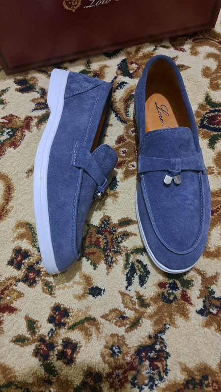LORO PIANA кожаные замишивие макасины