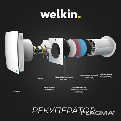 Рекуператор воздуха wellin vt-501