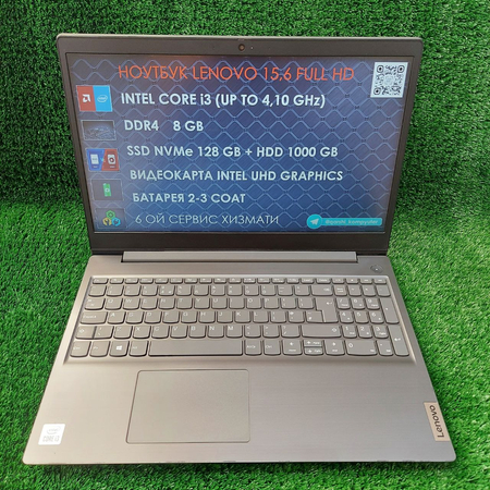 Lenovo i3 10gen 8gb 1tb ssd 128gb 15,6