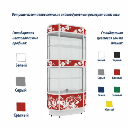 Торговые витрины и прилавки для вашего магазина, разные модели DiA35
