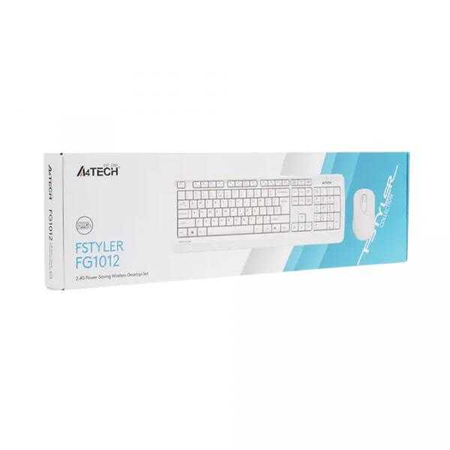 Беспроводной набор(клавиатура+мышь) A4Tech FG1012S 2.4G Wireless White