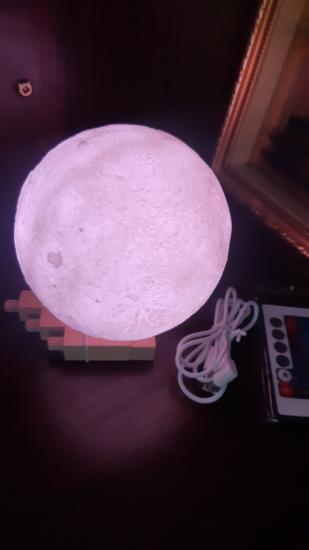 светильник ночник луна 3D moon night lamp