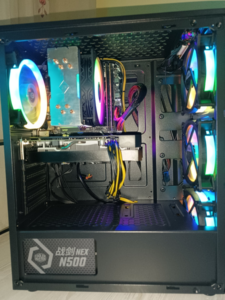 Мощный комплект для игровой сборки i3 12100f RX 580 8gb 16gb ozu 512gb