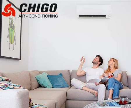 (new) Кондиционер Chigo KFR12AC170 Low voltage + TEN  Доставка