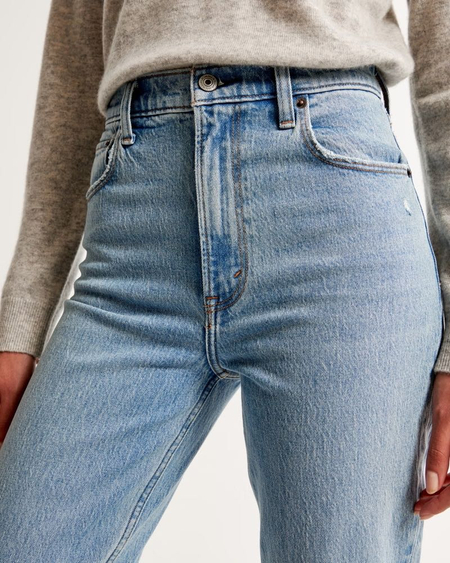 Прямые джинсы Abercrombie & Fitch (25р, женские)