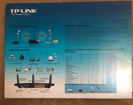 Роутер+ADSL2  tp-link N600