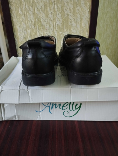 Турецкие кожаные ортопедические туфли Perlina (Amelly)