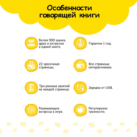 Говорящая музыкальная книга Нажималка - Три Кота