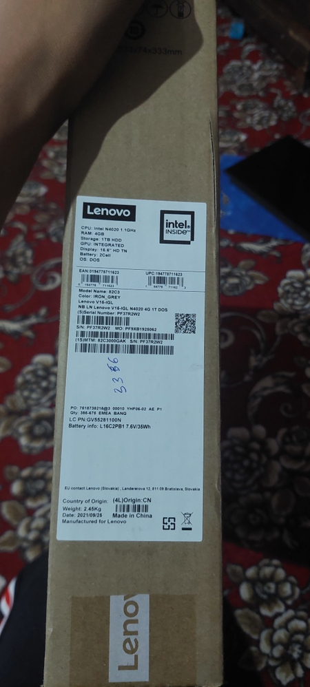 Lenovo v15 10 kun garantiya bor