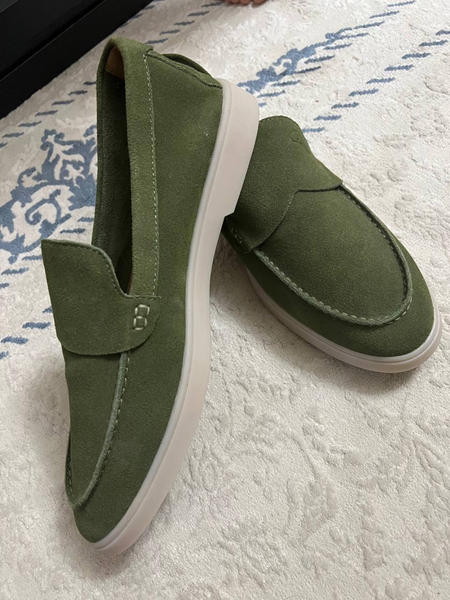 Замшевые мокасины Loro Piana мужские лоферы Лоро Пиана