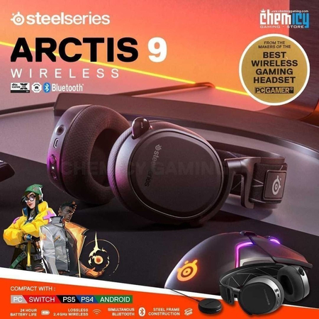 СКИДКА! Mobile/PC Steelseries ARCTIS 9 Wireless Наушники/Гарнитура