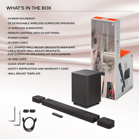 Саундбар JBL Bar 1000 9.1 Wi-Fi Dolby Atmos Dolby vision new (2022)