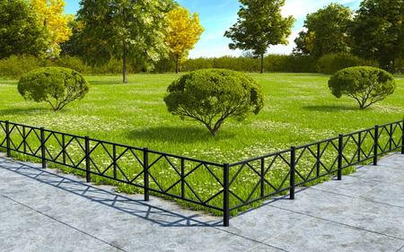 Заборы хайтег, 3D заборы, заборы из профеля.
