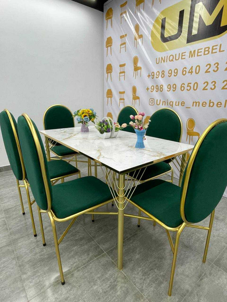 UNIQUE MEBEL dan xonadoningiz uchun ajoyib stol va stullar.