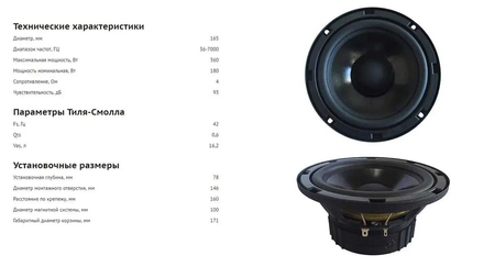 Ural warhead 165 Mid bass