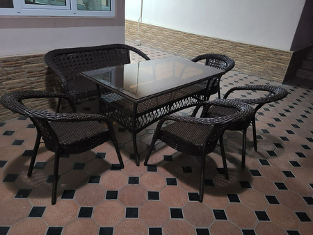 Rotan stol stullar 1x6