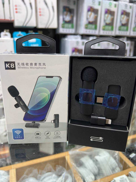Петличка петличный микрофон беспроводной K8 для Iphone и андроид