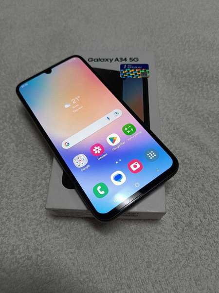 Samsung A 34 5G qora 8/256 karopka dok garantiya bor ideal yengide