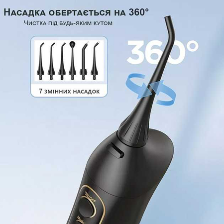 Электрический зубной ирригатор Fairywill 5020E, черный