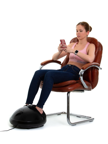 Роликово-компрессионный массажер для ног c ИК-прогревом Foot Therapy F