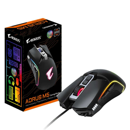 Игровая мышь с подсветкой AORUS M5 RGB Gaming Mouse Мышка