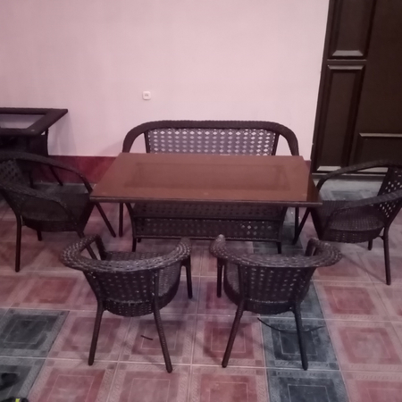 Ratan stol stul 4 kishilik