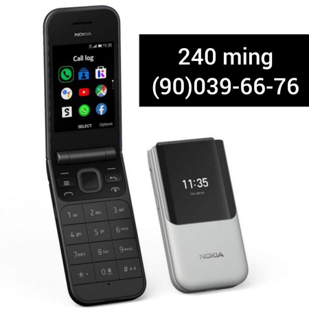 Nokia 2720 flip, Dualsim, Kafolat, Dostavka, (новый), Mutloqo yengi.
