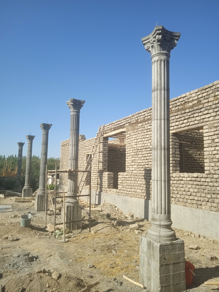 Rim ustunlari joyida quyamiz
