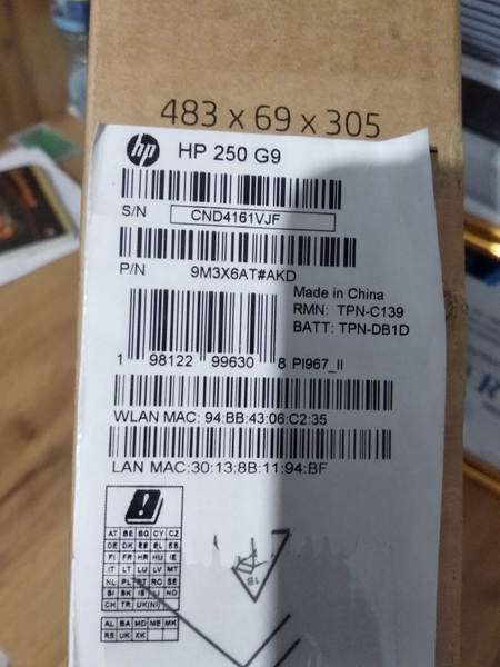 Новый ноутбук HP 250 G9, не открытый, редко встречается в Узбекистане