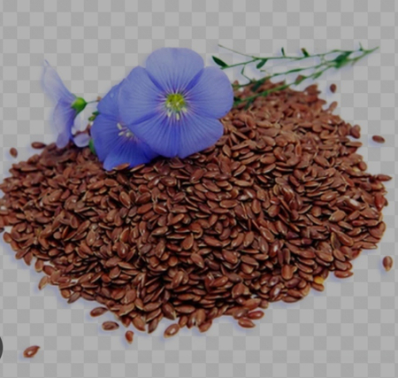 Zigʻir (Linum) urugʻi va tayyor maydalanganni. Tabbiy va toza