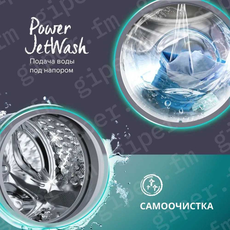 стиральная машина hisense 7kg Invertor функция пара серый цвет