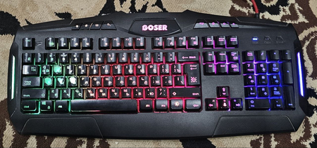 Klaviatura srochna sotiladi RGB GOSER 8ta AVTECH 10ta