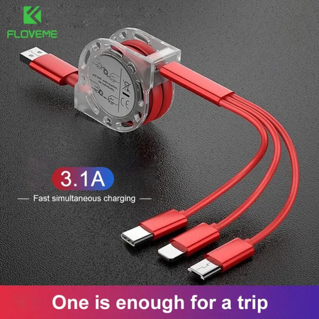 USB-кабель зарыдный 3-в-1