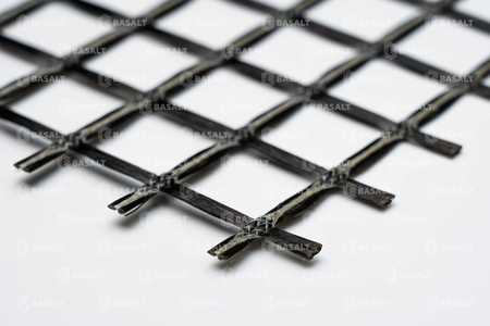 Базальтовая грунтовая геосетка композитная 40x40 150гр