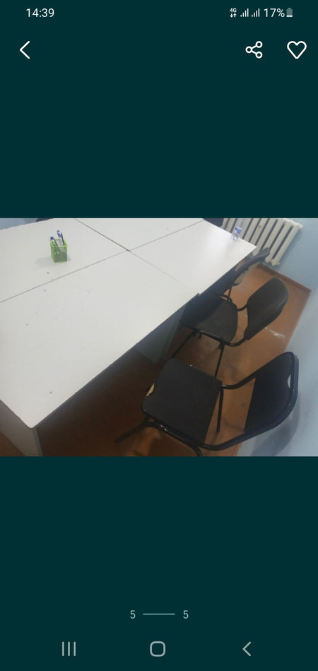 Eski parta va stullar srochna sotiladi