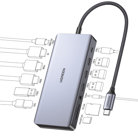 UGREEN Revodok PRO - 13in1 Docking Station 15978 Hub USB-C Хаб