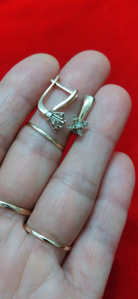 Серьги с бриллиантами