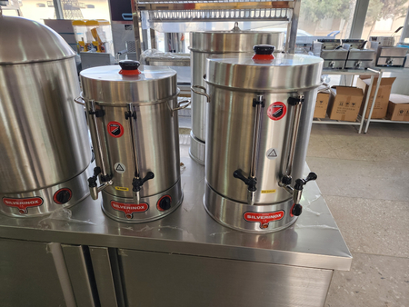 Самовар Bardak SILVER турецкий, 160,250,400