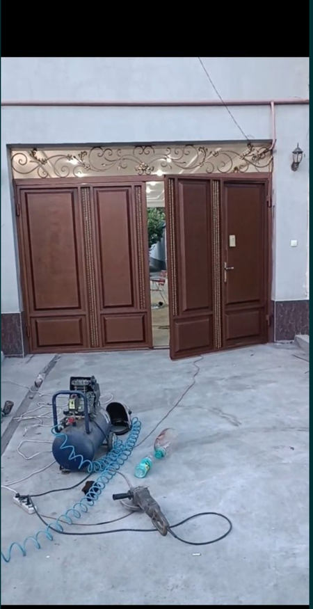 Покраска Ворот:Арзон нархларда Дарвоза_Ришотка_Навес Бу'яш хизмати.