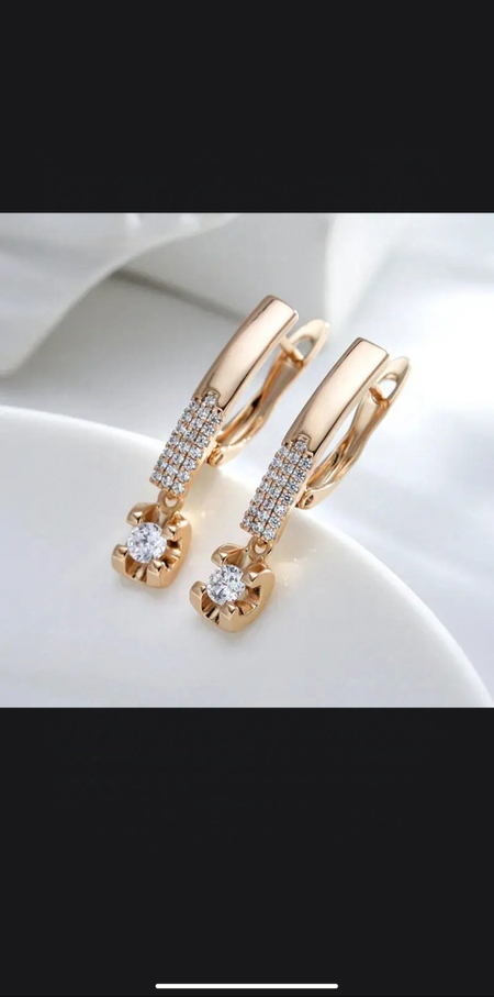 Серьги женские 585 пробы