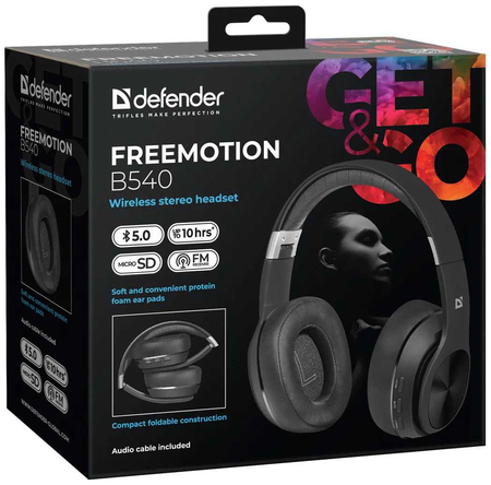 Скидка! Беспроводные наушники Defender B540