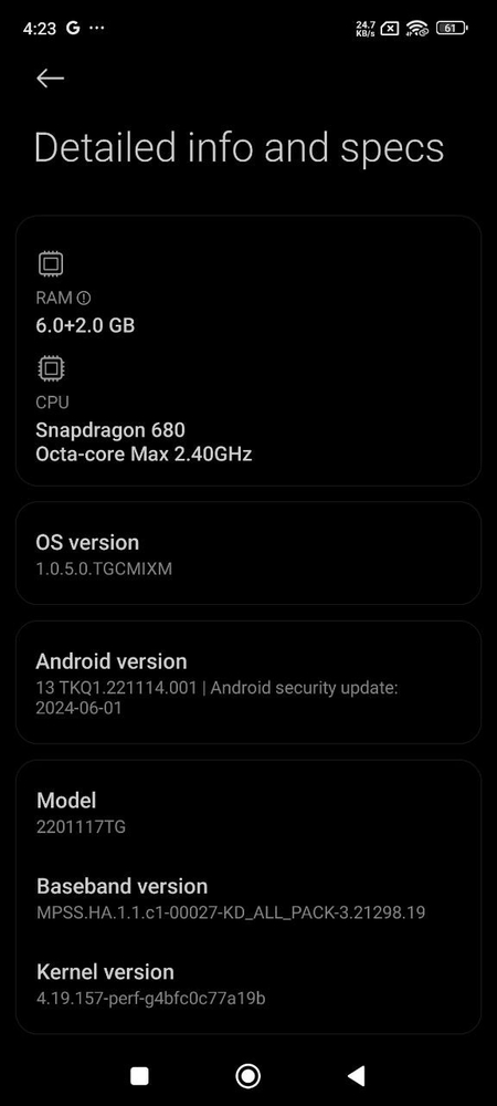 Redmi note 11 6/128GB Global Version