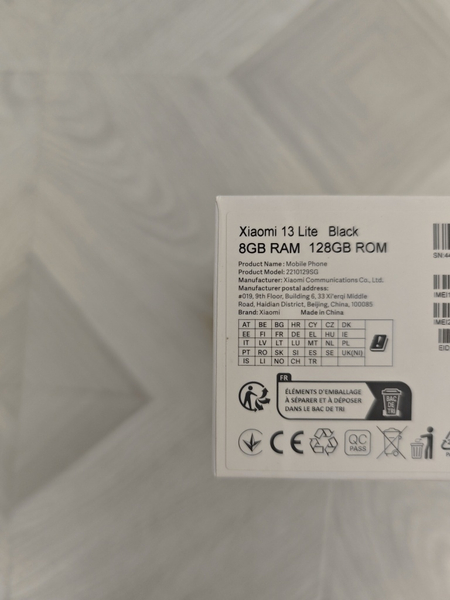 Xiaomi 13 lite  8/128 qora