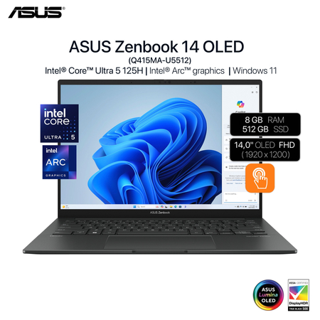 ASUS Zenbook 14 OLED Intel® Core™ Ultra 5 125H 8/512GB 14,0